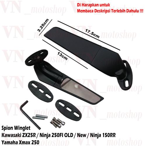 Jual Spion Winglet Full CNC ZX25R Ninja 250 Ninja 150RR Xmax 250 R25 ...