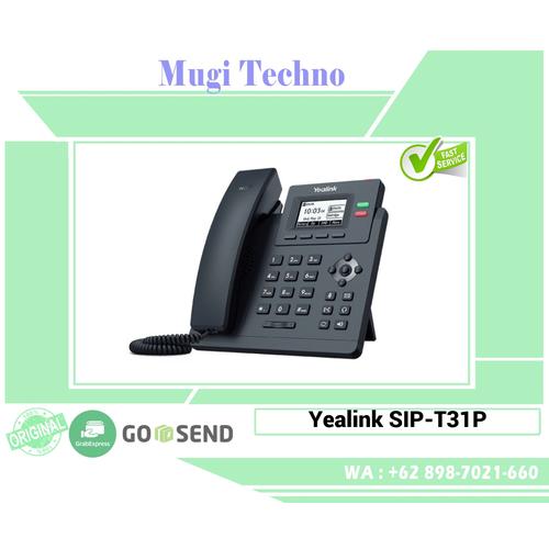 Jual Yealink SIP-T31P Entry Level IP Phone [PoE Integrated] - Kota Bekasi - Mugi Techno | Tokopedia