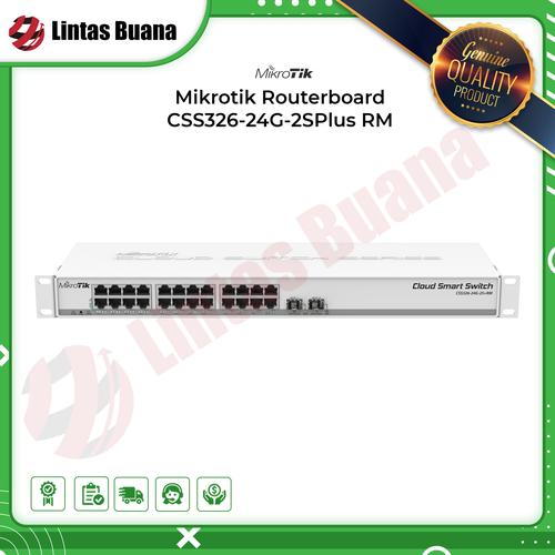 Jual Mikrotik Routerboard CSS326-24G-2SPlus RM \ Mikrotik CSS 326-24G-2S+RM - Kota Surabaya ...