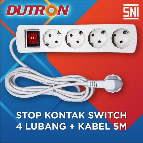 Jual Stop Kontak 4 Lubang Cok Sambung Colokan Kabel Rol Kabel Raun 5 ...