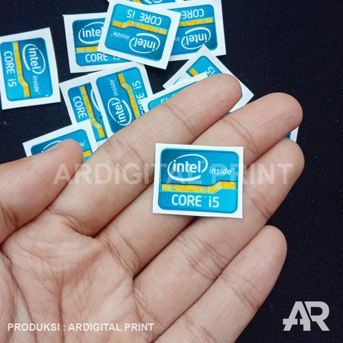 Jual STIKER VINYL LAMINASI GLOSSY SATUAN INTEL CORE i5 - Kab. Indramayu ...
