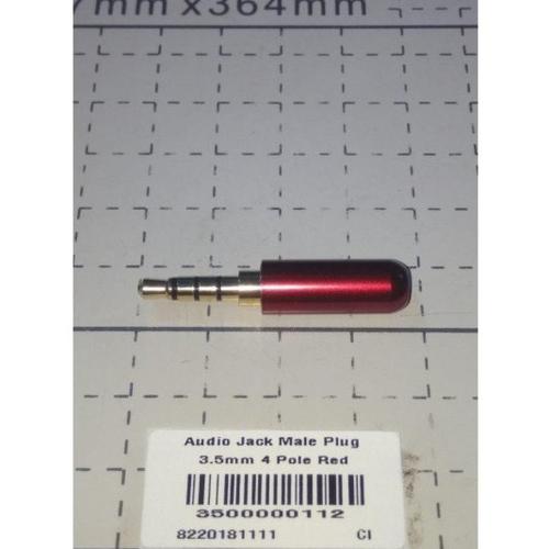 Jual 3.5mm 3.5 mm 4 Pole TRRS Audio Jack Colokan Konektor Headphone ...