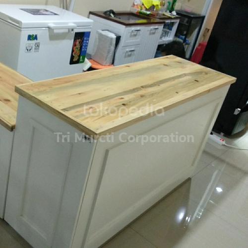 Jual meja etalase kasir rak jualan display food warung makan resto cafe ...