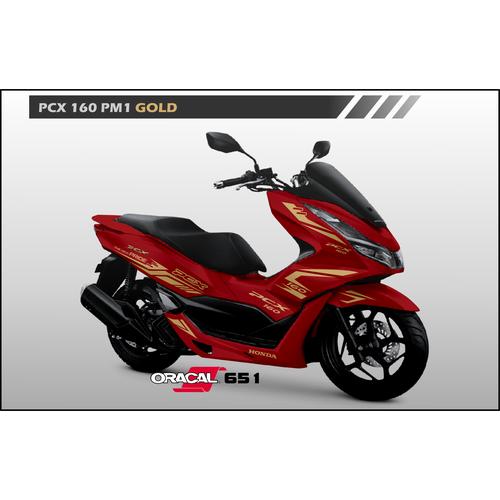 Jual Sticker PCX 160 MERAH Cutting Stiker New Pcx - Gold - Kab ...