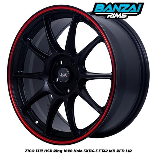 Jual velg mobil ring 18 ZICO HSR velg racing Xpander Grandi Outlander ...