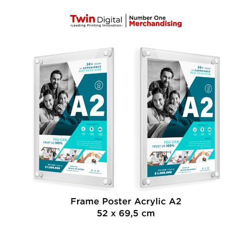 Jual Frame Akrilik Display Poster Akrilik A2 - Poster Acrylic A2 ...
