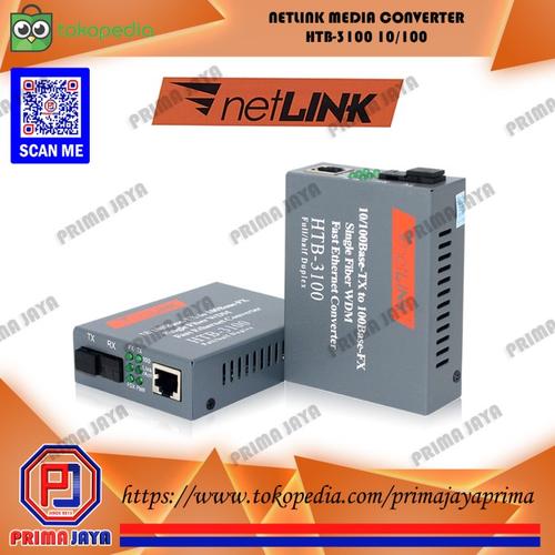 Jual NETLINK HTB GS03 Gigabit A+B Single mode Media Converter Fiber Optik - Kota Manado ...