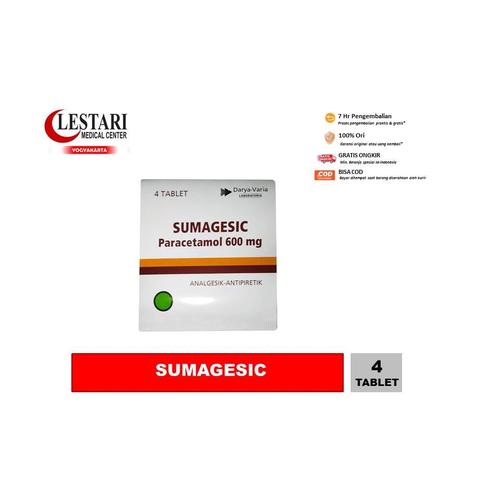 Jual Sumagesic Paracetamol 600mg 1 Strip/4 tablet - Kab. Sleman ...