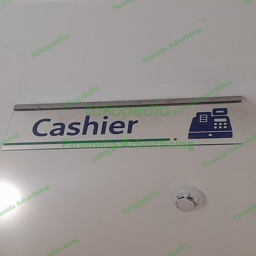 Jual sign kasir 60cm loket nomor gantung atas papan board - Kota ...