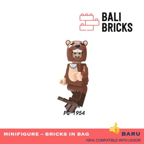 Jual Minifigure MF 1954 Beaver Mascot Costume - Lego compatible - Kab ...