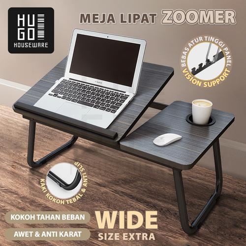 Promo HUGO Meja Laptop Lipat Foldable Desk Zoomer Belajar Serbaguna ...