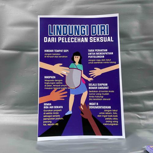 Jual Poster Kesehatan, Lindungi Diri dari kekerasan Seksual - Biru - Kab. Sleman - Syafana ...