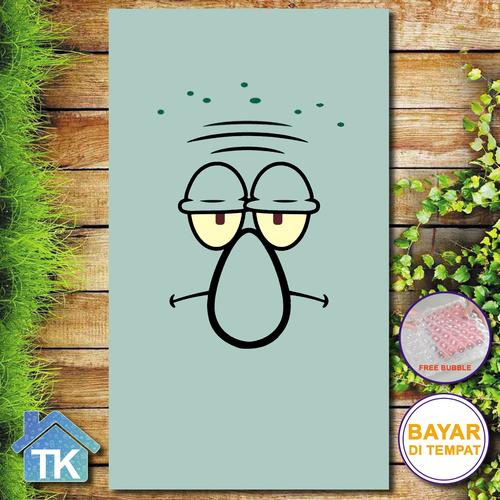 Jual Hiasan Dinding Face Squidward Tentacle Dekorasi Rumah / Wall Decor ...