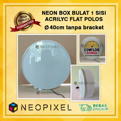 Jual Neon box Akrilik dia 40 cm - 1 Sisi POLOS TANPA PRINT- TANPA ...