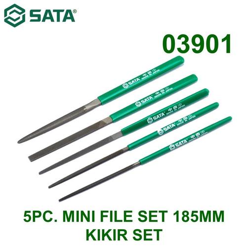 Jual Kikir Mini File Set Sata 03901 5 Pc. Mini File Set 185MM - Japan ...
