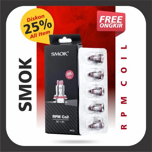 Jual SMOK RPM Replacement coil SC 1.0 Ohm Authentic - Jakarta Barat ...