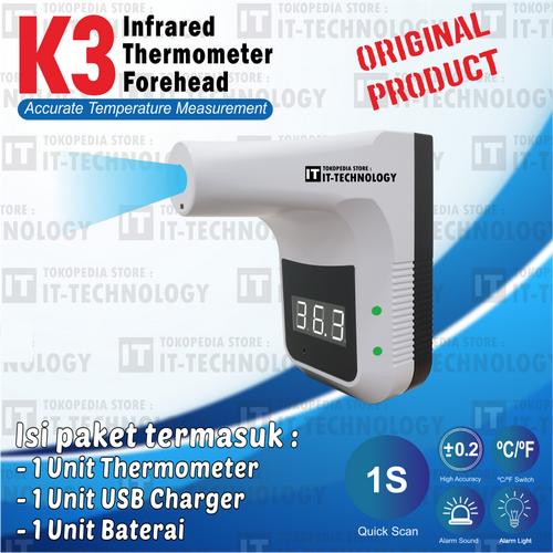 Jual Thermometer K3 Termometer infrared non contact Paket non Tripod ...