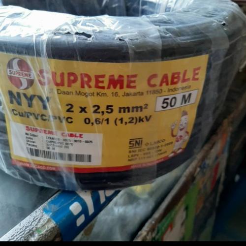 Jual Kabel Listrik NYY 2x2.5 2x2,5 2x2.5mm 2x2,5mm Supreme 50M 50 Meter - Jakarta Pusat - Dua ...