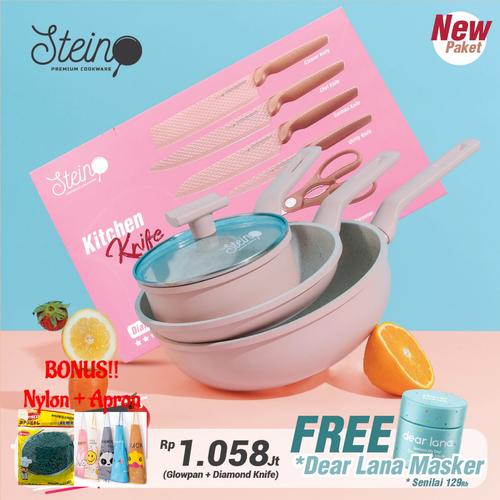 Jual STEIN Cookware Glow Pan Series + Diamond Knife Set - Jakarta Barat ...