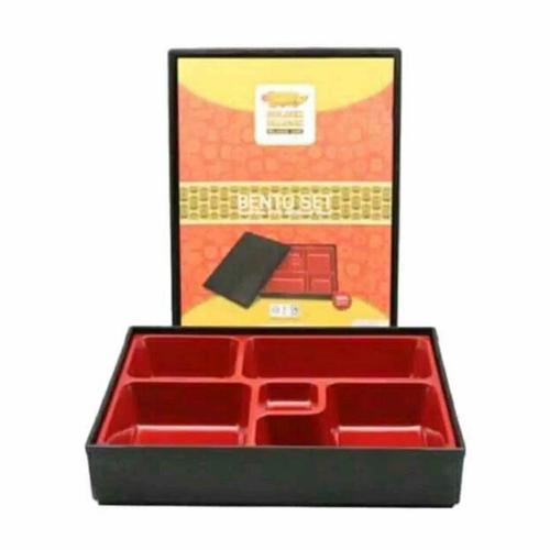 Promo Bento Set Box Melamine Japan Piring Sekat Kotak Golden Dragon ...
