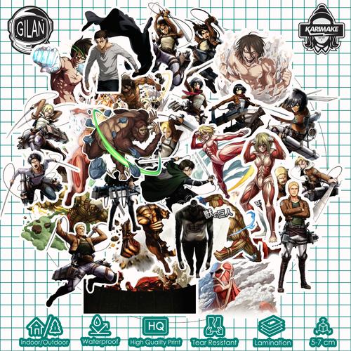Jual Sticker Pack ATTACK ON TITAN AOT Stiker Laptop - Karimake - 22 ...
