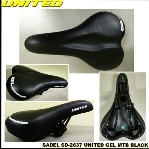 Jual Sadel Saddle Jok Sepeda Gel Comfortable UNITED SD - 2637 Hitam ...