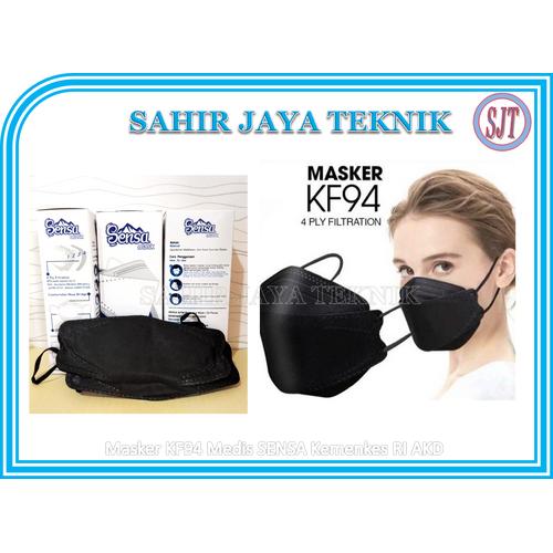 Promo MASKER KF94 MEDIS SENSA 4FLY EARLOOP 1BOX ISI 20 PCS KEMENKES RI ...
