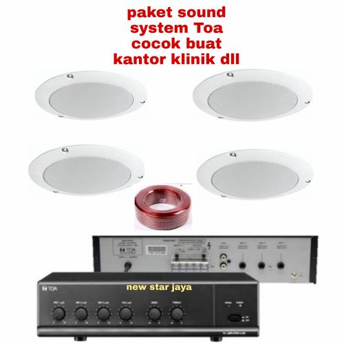 Jual paket sound system Toa speaker ceiling plafon toa amplifier toa ...