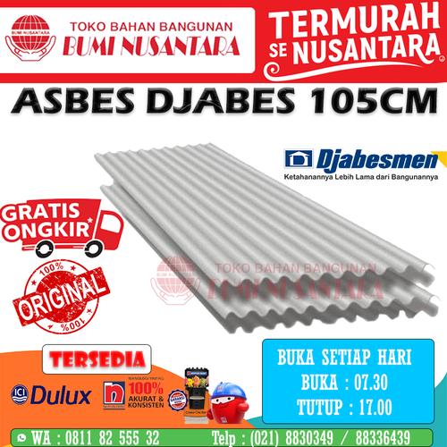 Jual ASBES DJABES GELOMBANG KECIL 14 GELOMBANG LEBAR 105CM TEBAL 4CM ...