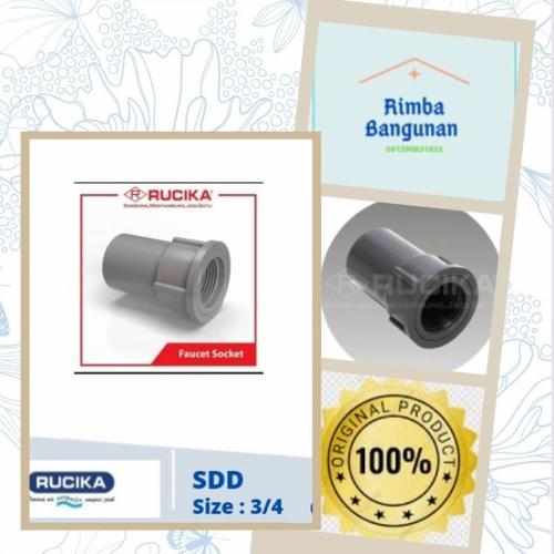 Jual Sock Drat dalam/SDD/ Faucet socket PVC AW Rucika Varian Ukuran - 3 ...