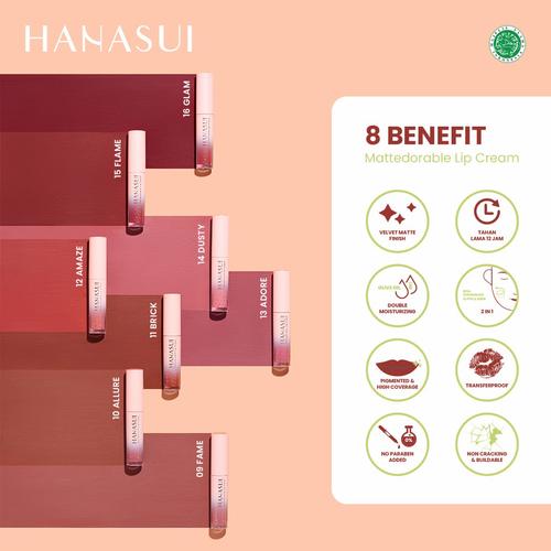 Jual Hanasui Mattedorable Lip Cream - 16 Glam - Kota Medan ...