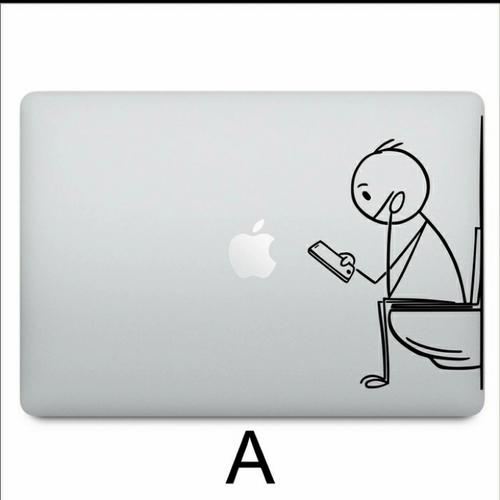Jual sticker laptop stickman on toilet - Putih - Jakarta Barat ...