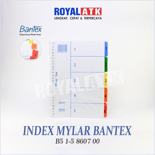 Jual Bantex Index (1-5) 20 Holes For B5 Multiring Binder 8607 00 - Kota ...