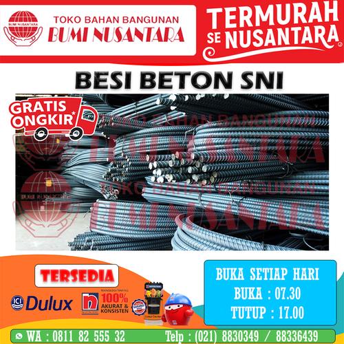Jual BESI BETON SNI STANDARD SEMUA UKURAN BESI BETON 6 8 10 12 13 16 ...