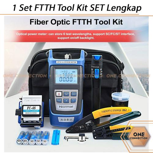 Jual 1 Set FTTH Tool Kit SET Lengkap OPM VFL Cleaver FO Fiber Optic ...
