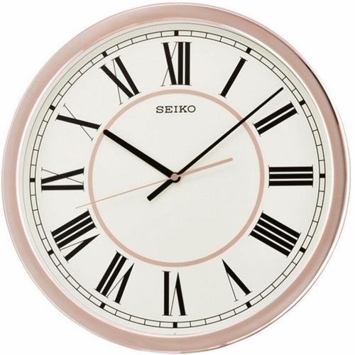 Jual Jam Dinding Seiko QXA614P Quiet Sweep Diameter 40cm Rose Gold ...
