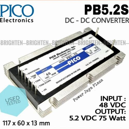 Jual DC-DC Converter 48V to 5,2V 75W PICO PB5.2S (data lainnya lihat ...