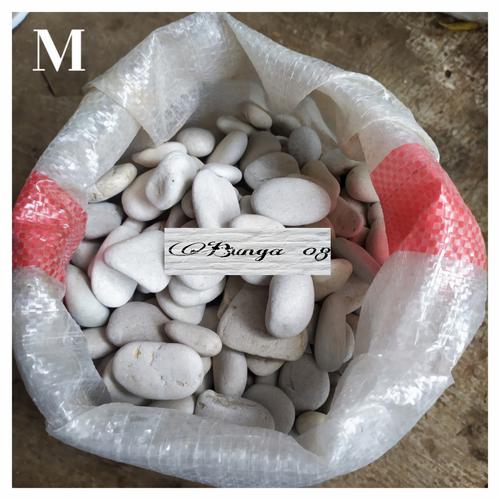 Jual Batu koral putih 1KG S-XXL / Batu hiasan taman/tanaman / batu ...