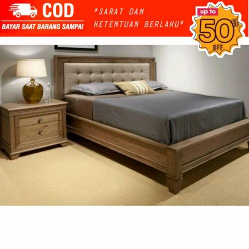 Jual DIPAN MINIMALIS KAYU JATI RANJANG TIDUR UKURAN 180x200 TEMPAT ...
