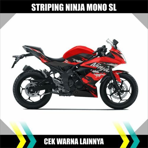 Jual Stiker Decal Ninja 250 Mono SL Striping Variasi Motif Bercak ...