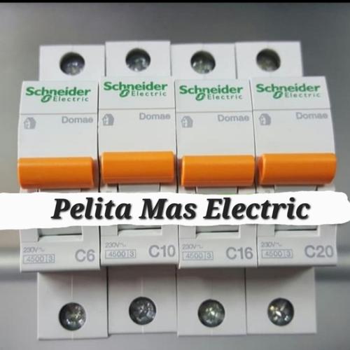 Jual MCB DOMAE SCHNEIDER 1 PHASE 6A,10A,16A,20A ORIGINAL 1P 6 Ampere 10 ...