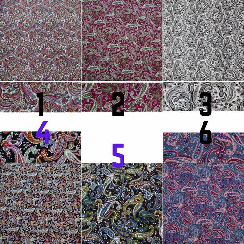 Jual Kain Katun Jepang Motif Paisley Warna-Warni (0,5M) (Dfashion) - 1 ...