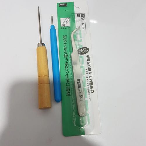 Jual 3pcs/set alat quilling kertas basic-quilling pen tweezer-quilling ...