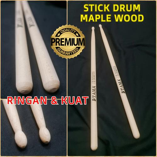 Jual MAPLE WOOD STICK DRUM RINGAN KUAT STIK DRUM BEATER KAYU DRAM ...