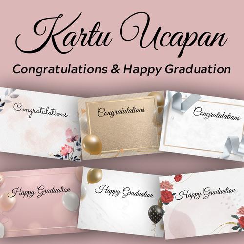 Jual Kartu Ucapan Congratulations & Kartu Ucapan Happy Graduation ...