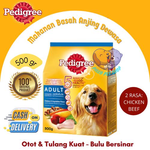 Jual Dog Food Makanan Anjing Kering Pedigree 500gr Pakan Dog food ...
