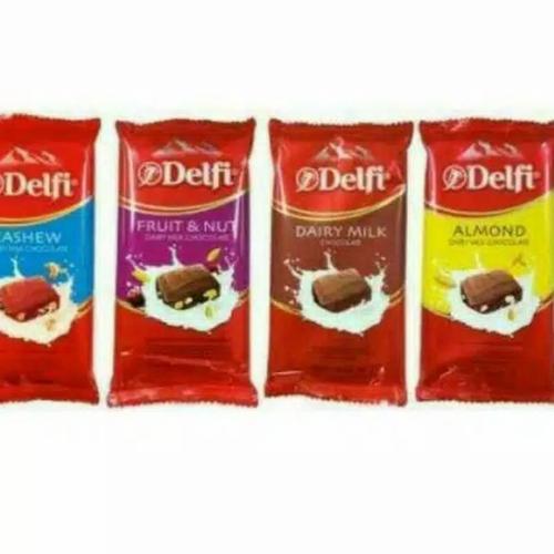 Jual Cokelat Delfi / Coklat / 140gr 140 gr / Dairy Milk Coklat / Susu ...