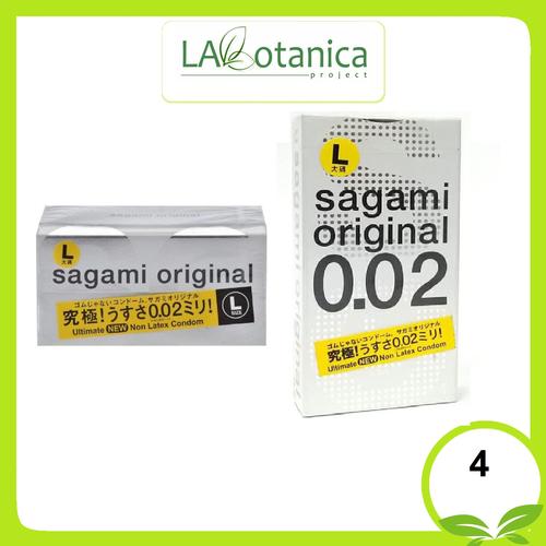 Jual Kondom Sagami Original 0.02 0,02 L Size (Large Size Besar) Isi 4 ...