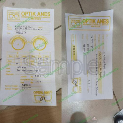 Jual Kuitansi optik - nonmatraaii - Jakarta Pusat - kacamataanes ...