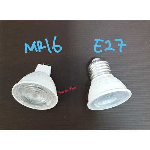 Jual LED CUP 7 WATT MR16 atau E27 220V AC PENGGANTI HALOGEN Putih ...